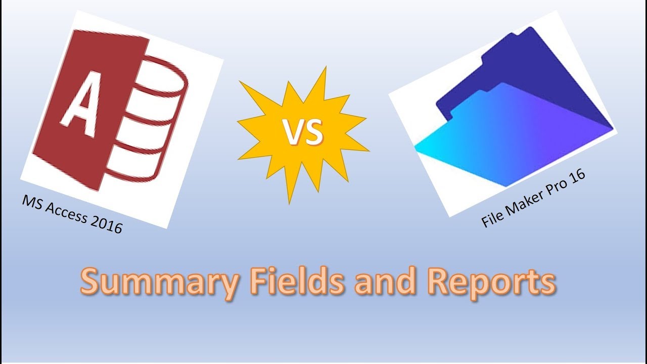 FileMaker VS Access Sub Summary VS Grouping - YouTube