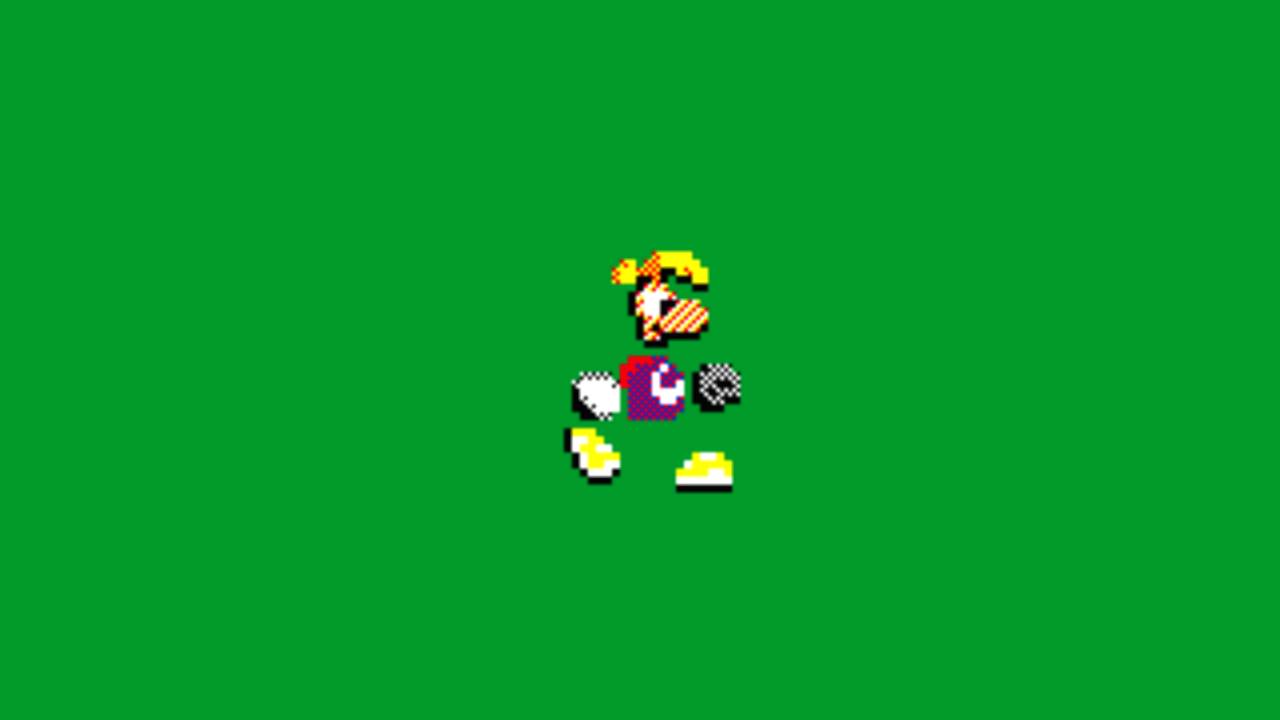 ChromaKey Pixel Art Rayman Walking - Green Screen - YouTube