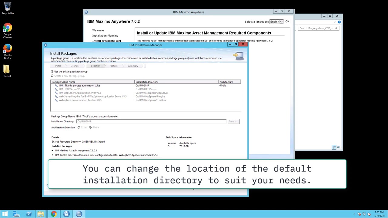 5. Installing the Maximo Asset Management Required Components for ...