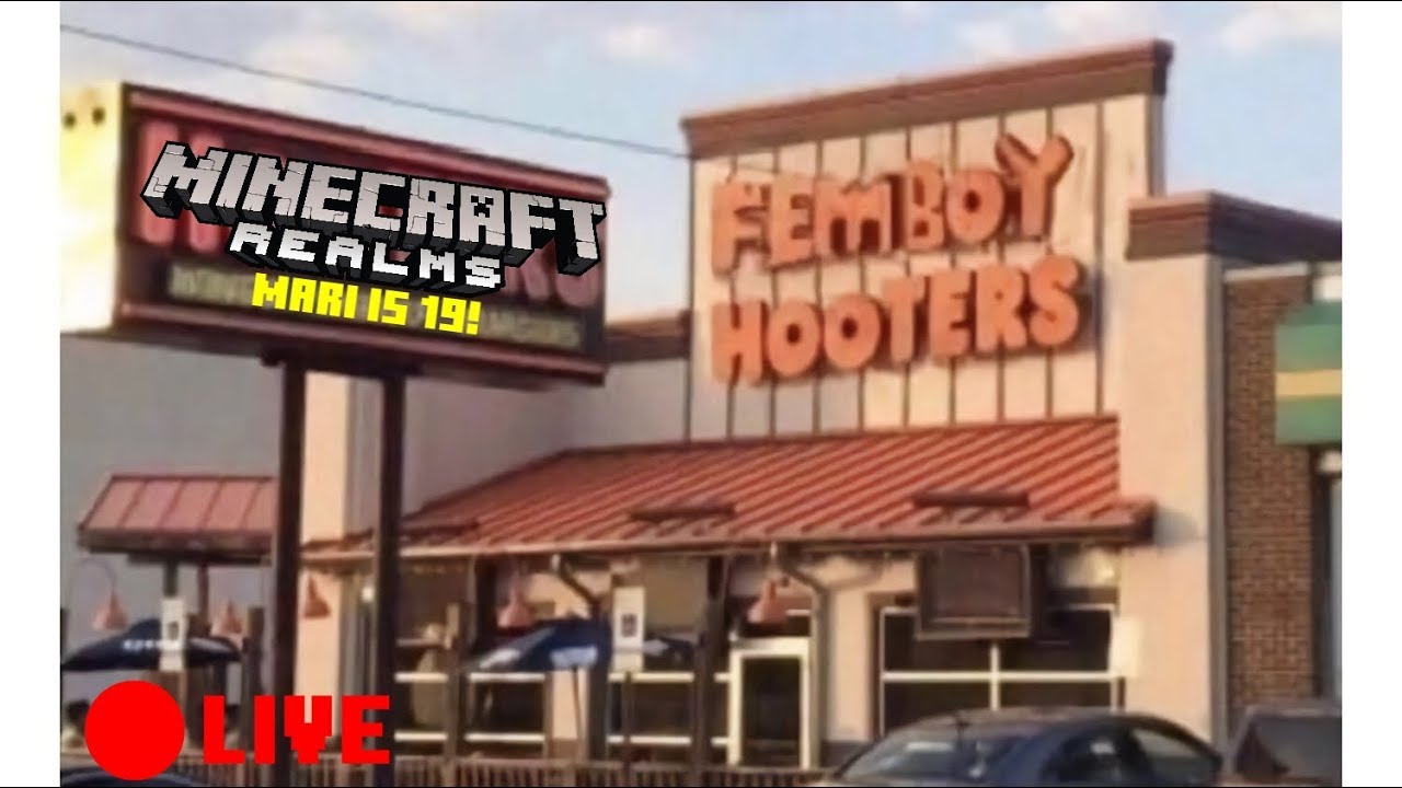 Birthday boi builds Femboy Hooters! - Minecraft Realms Live - YouTube