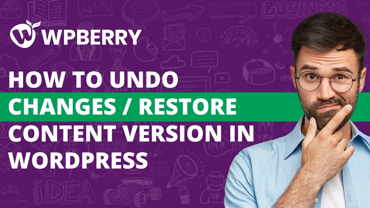 How To Undo Changes Restore Content Version In WordPress YouTube How To Undo Changes Restore Content Version In WordPress YouTube