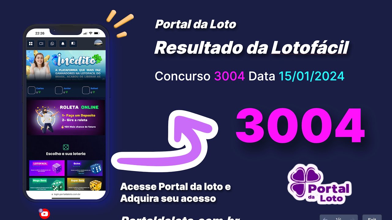 🤑 ️Resultado lotofácil 3004 #lotofacil #portaldaloto - YouTube