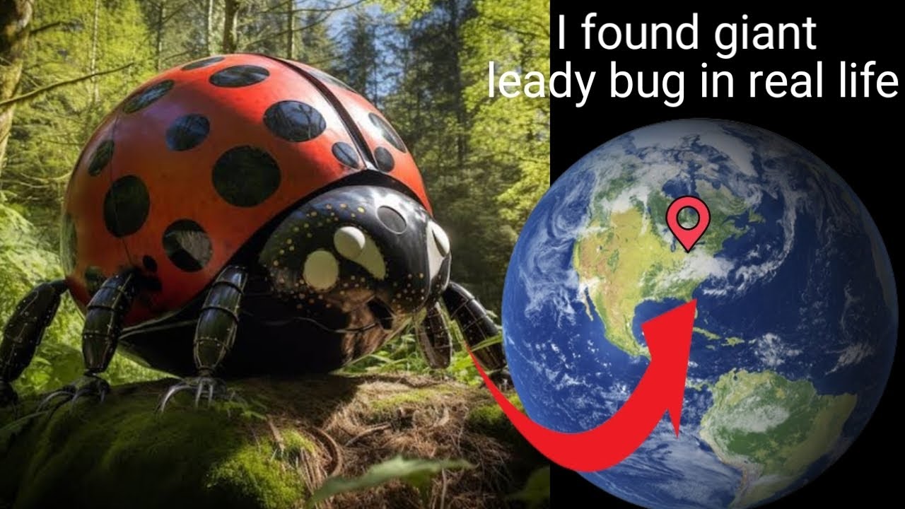 I found giant leady bug in the real life Google Earth kk Google Earth 🌎 ...