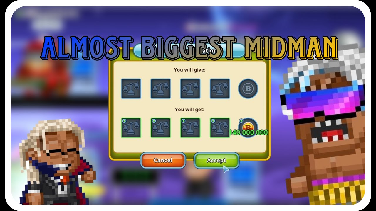 I DID BIGGEST MIDMAN AGAIN?!? PIXEL WORLDS - YouTube