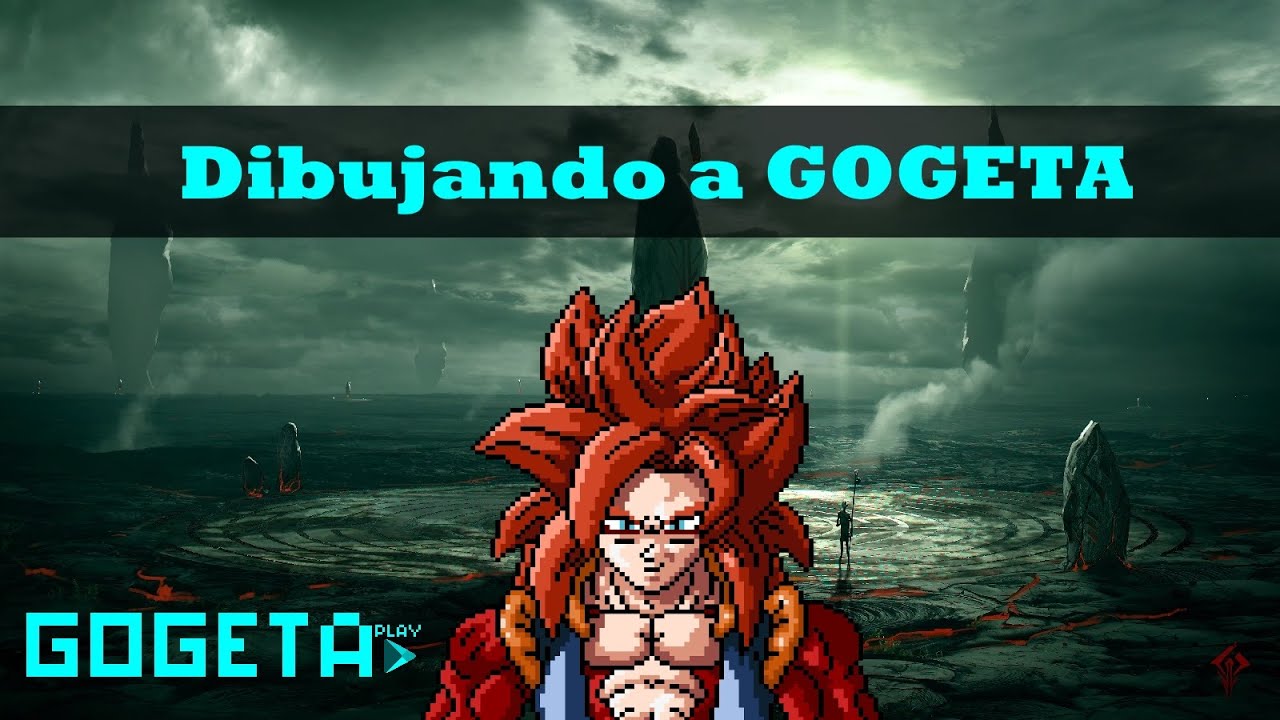 Dibujando a Gogeta SSJ 4 - Pixel Art - YouTube