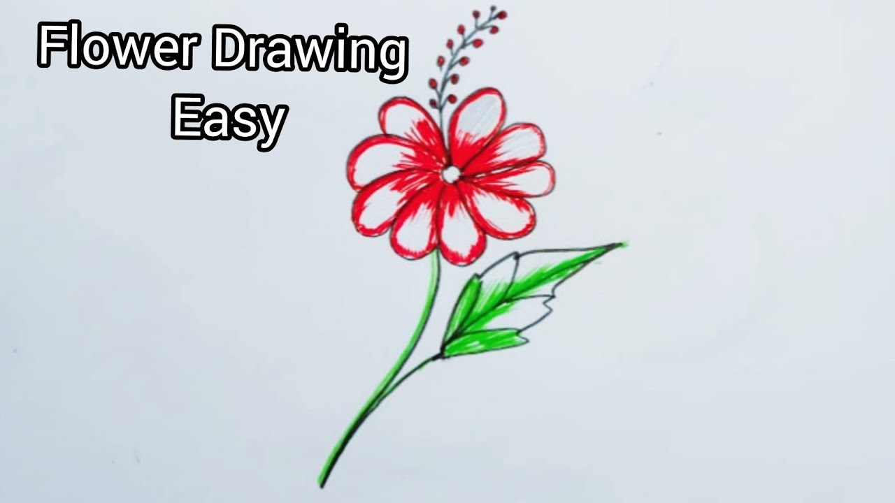 How to Draw a flower/ art for kids/art for kids hub - YouTube