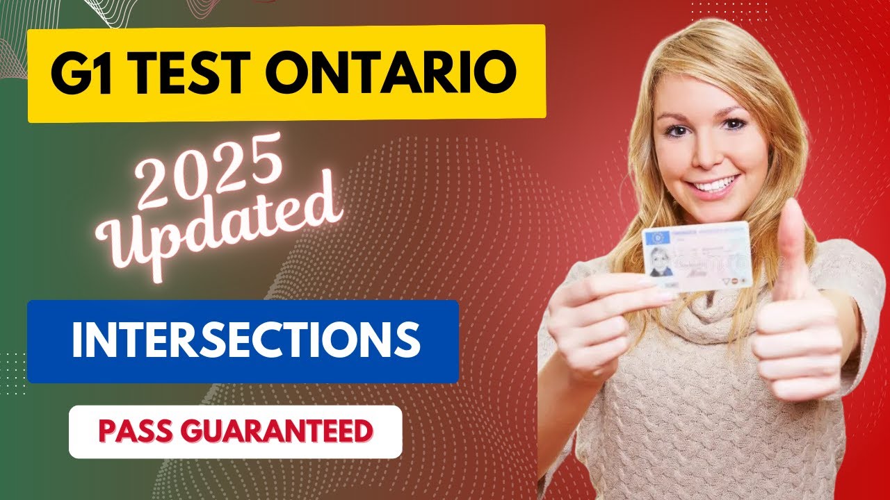 G1 Practice Test ONTARIO 2025 | G1 Driving Test | INTERSECTIONS ...