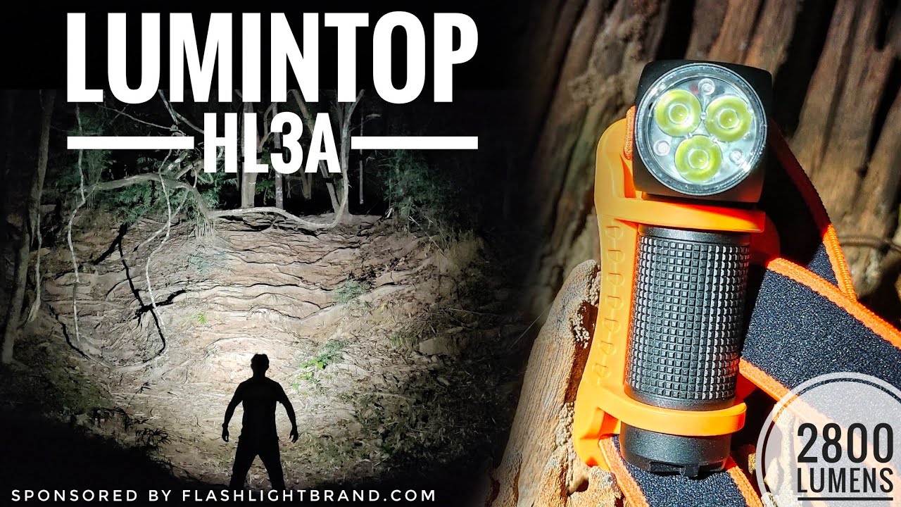 Lumintop Headlamp HL3A 3*XP-L HI 2800 lumens - YouTube