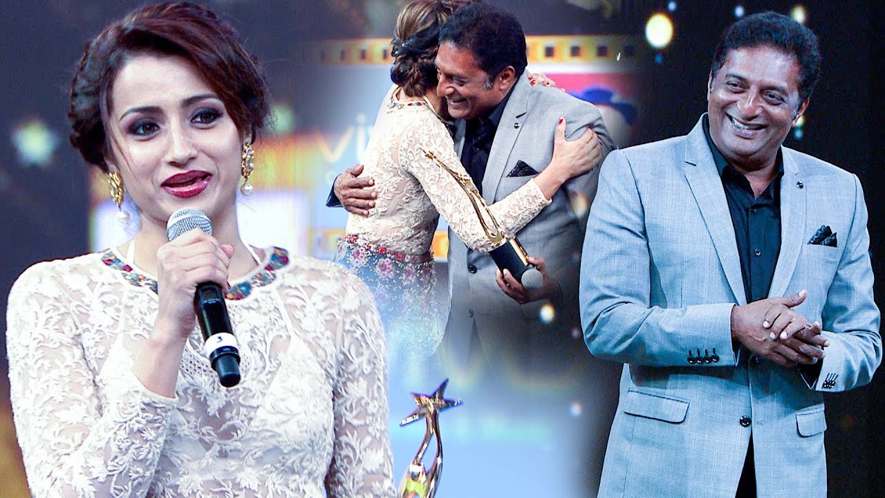 Trisha shared her bonding with Prakash Raj after winning the 'Best ...