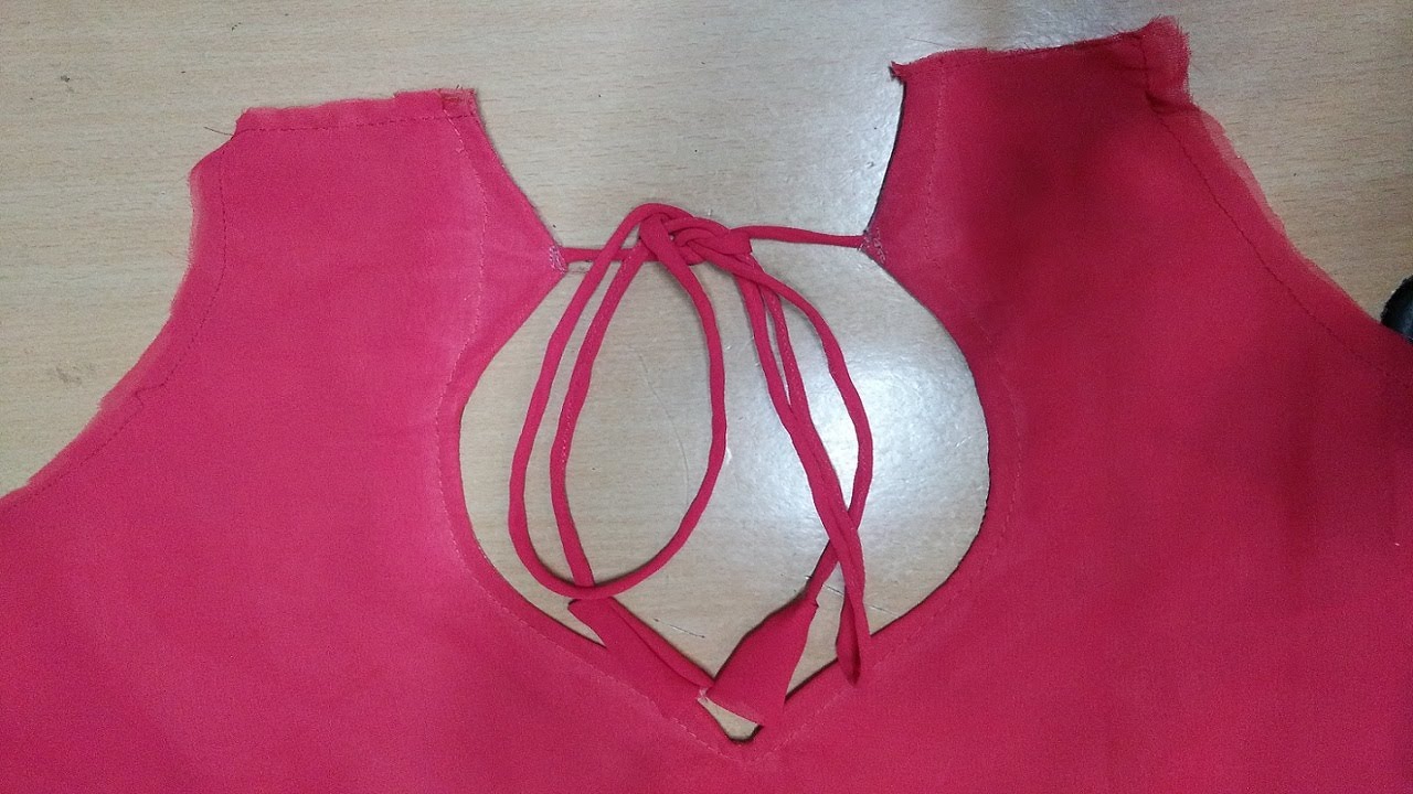 पान गला डिज़ाइन | Pan neck blouse design cutting and stitching - YouTube