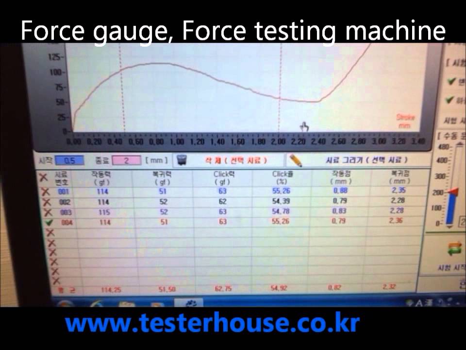 Switch Feeling Tester (Force testing machine) - YouTube