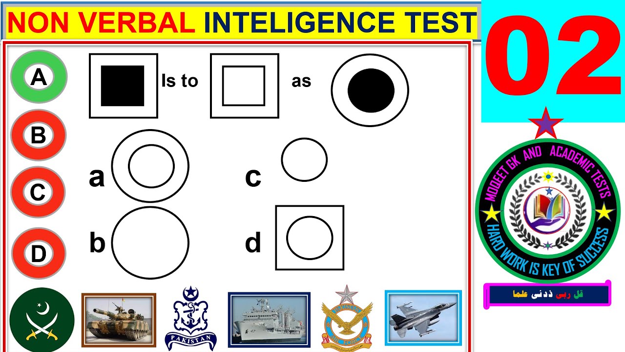 NON VERBAL INTELIGENCE TEST 02. MOST REPEATED QUESTIONS OF PREVIOUS ...