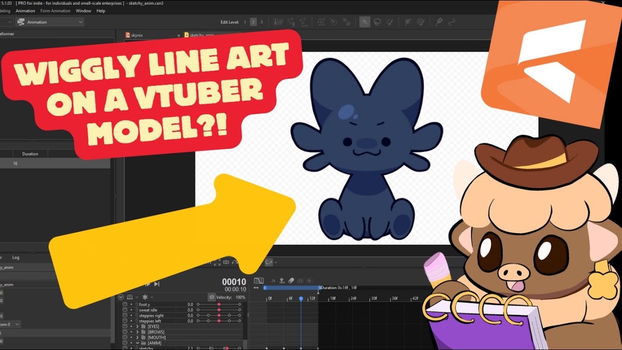 How to Line Boil Effect on Vtuber Models in Live2D - YouTube