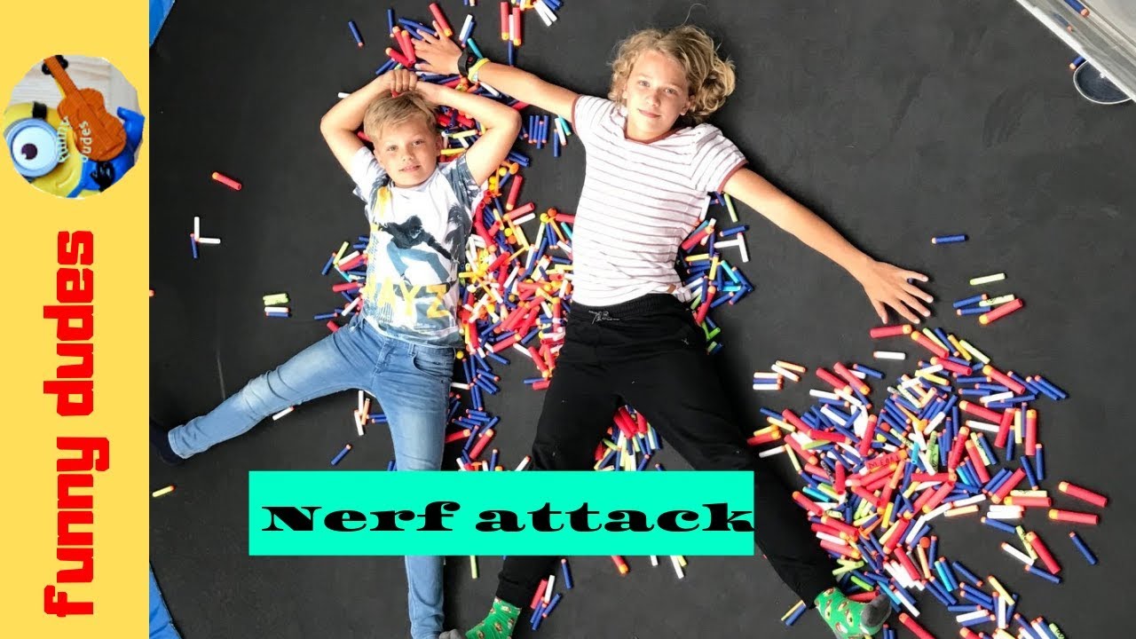 Nerf attack - YouTube