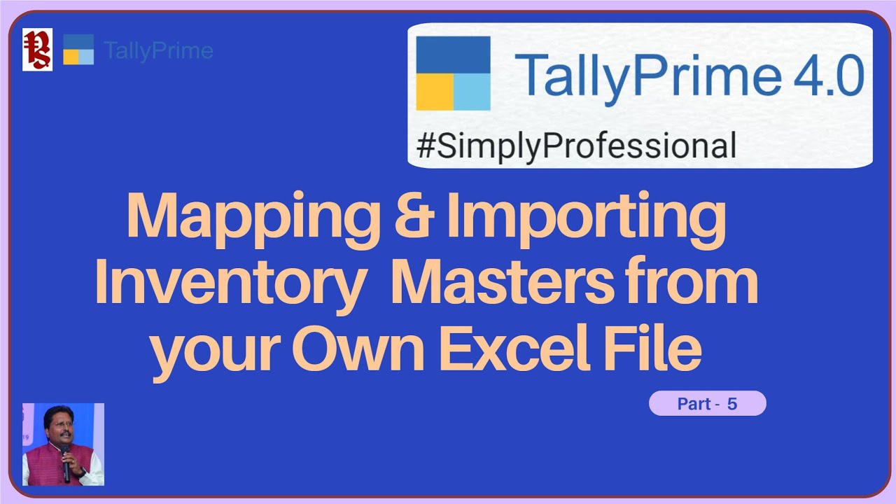 How to Import Inventory Masters from your Own Excel Sheet TallyPrime Release 4.0 - YouTube