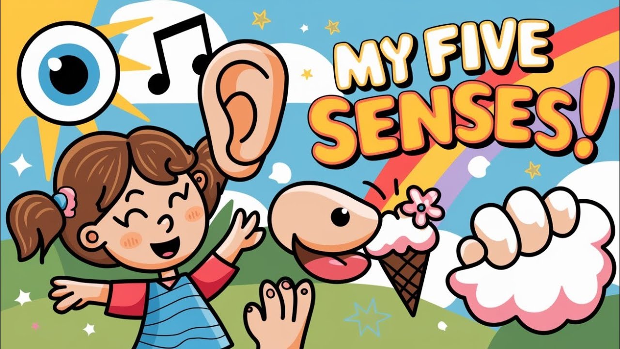 "My Five Senses Song for Kids | Educational Fun Learning Song" - YouTube