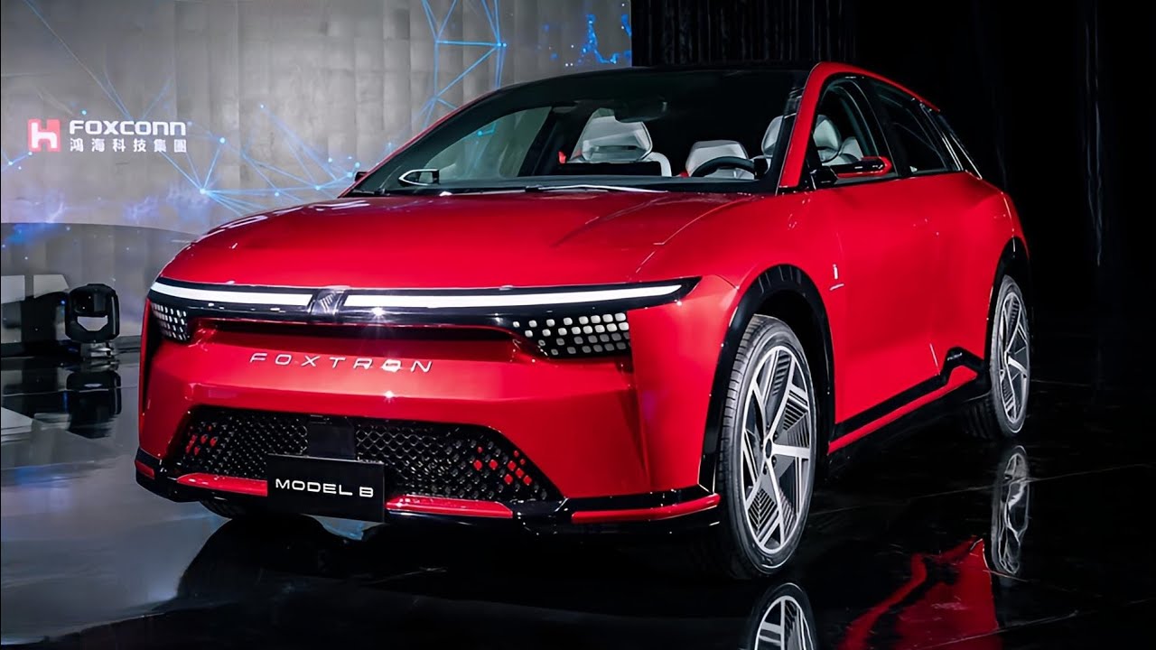 New Foxtron Model B is an iPhone on wheels - YouTube