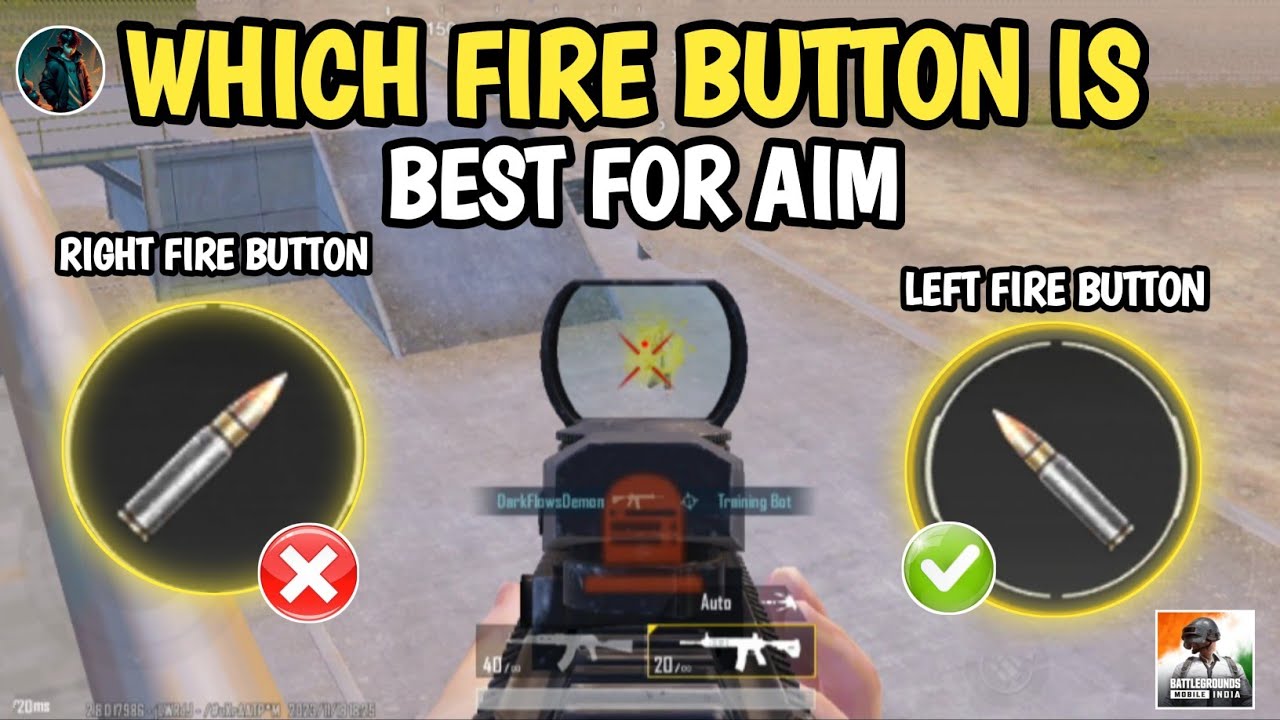 RIGHT FIRE BUTTON VS LEFT FIRE BUTTON IN (BGMI/PUBG) - YouTube
