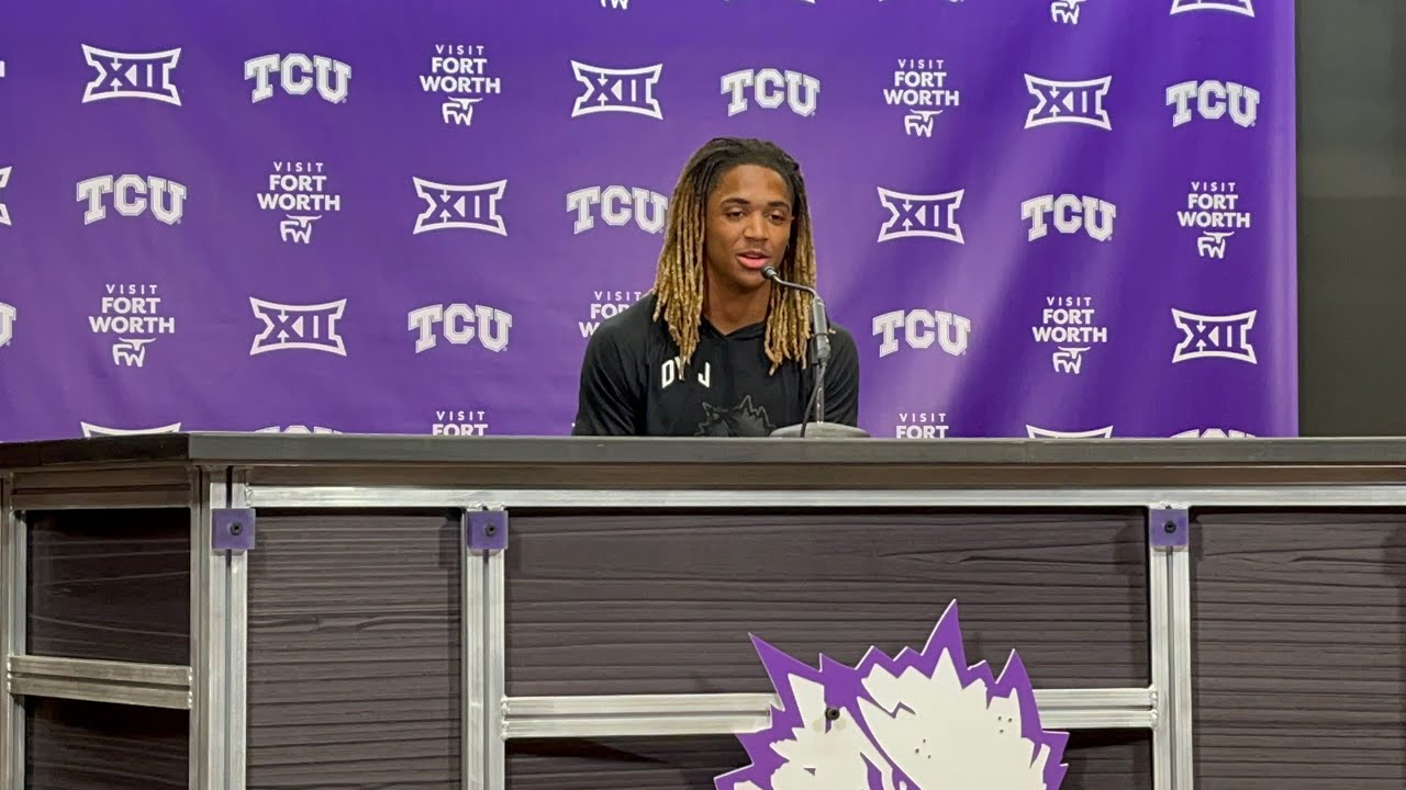 TCU CB Channing Canada talks fall camp, time at TCU - YouTube