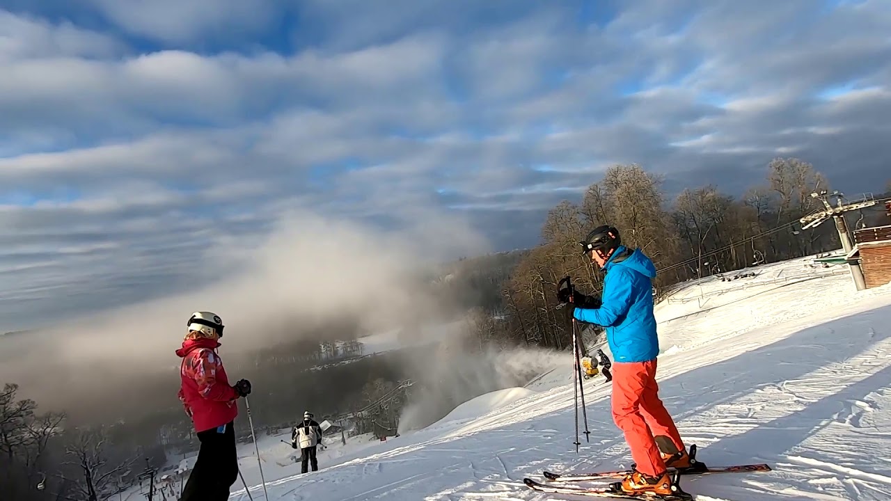 Skiing Sigulda City Ski Track (Siguldas pilsētas trase), 06 Jan 2019 ...