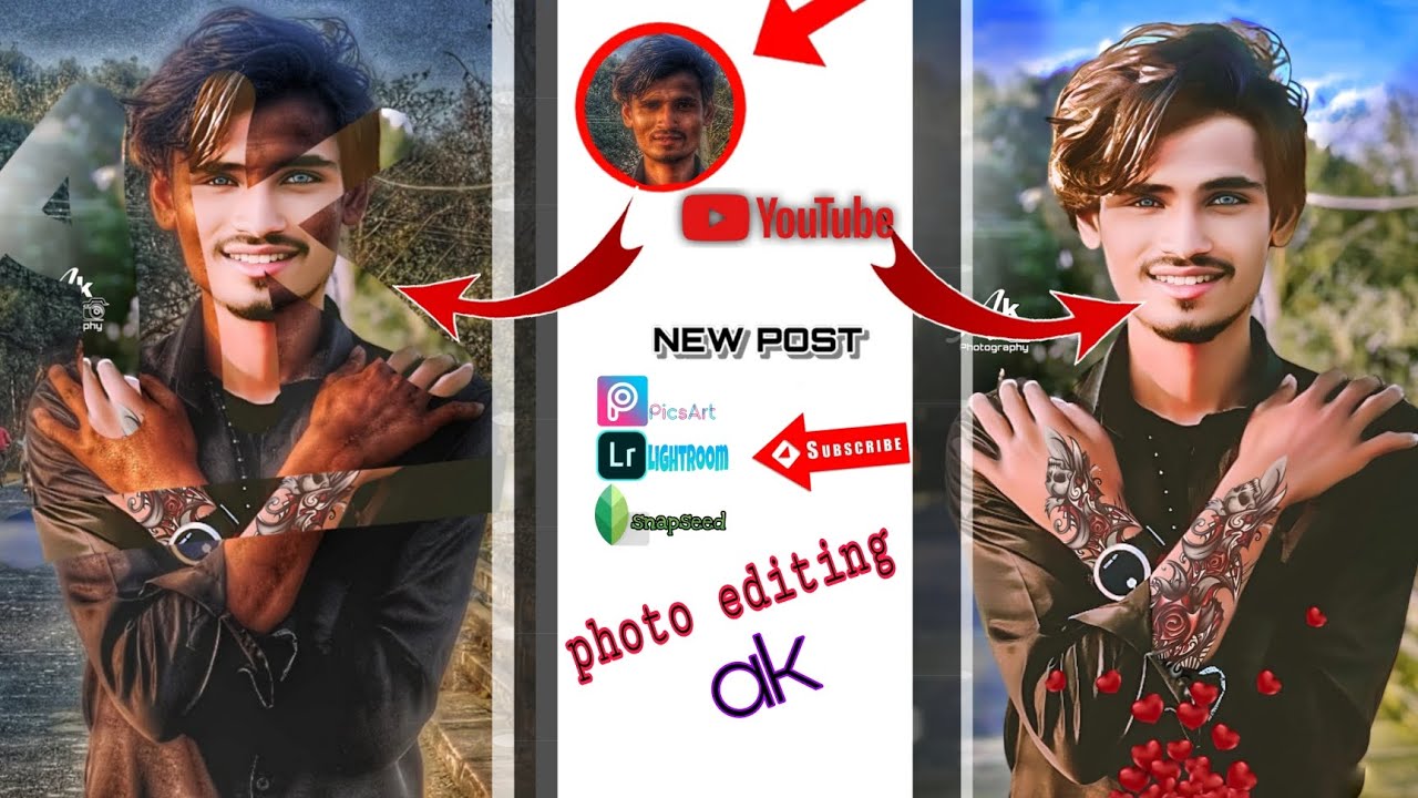 AK PHOTO EDITING ||फेस एडिटिंग बैकग्राउंड ||shortsfeed स्माइल lightroomediting || picsart - YouTube