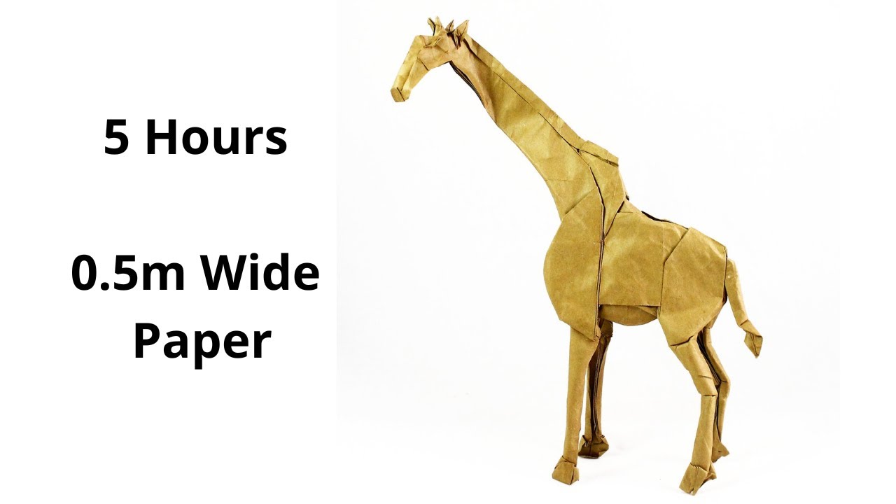 3d Origami Giraffe Tutorial