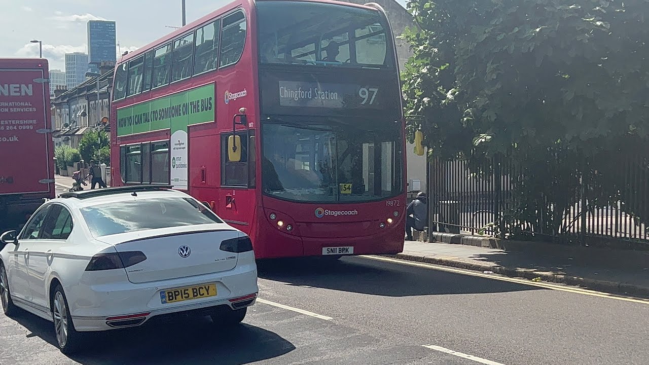 *RARE WORKING* Stagecoach London SN11BPK 19872 on Route 97 23/8/24 ...