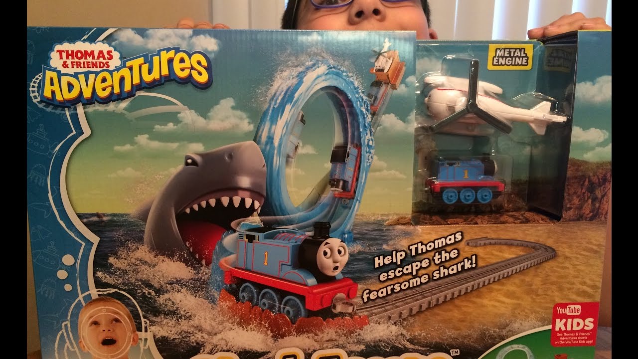Thomas and Friends Adventures Shark Escape Unboxing Toy Trains Thomas y ...