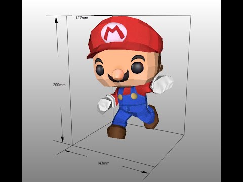 Mario Bros Funko Pop de papercraft - YouTube