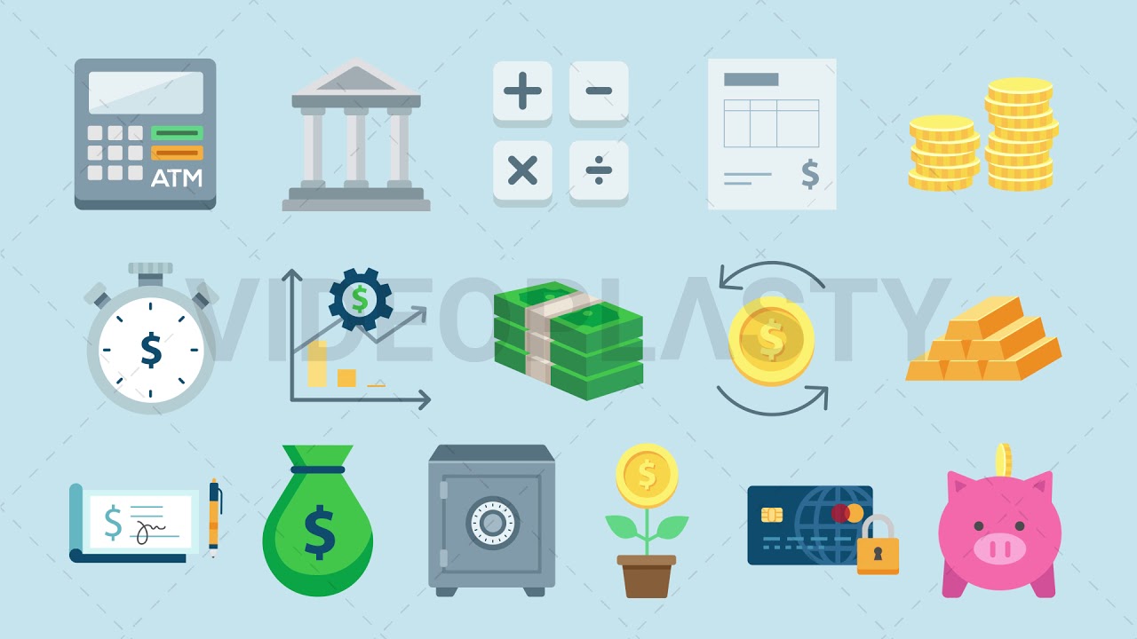 Finance Icons Pack [MOV & GIF] - YouTube