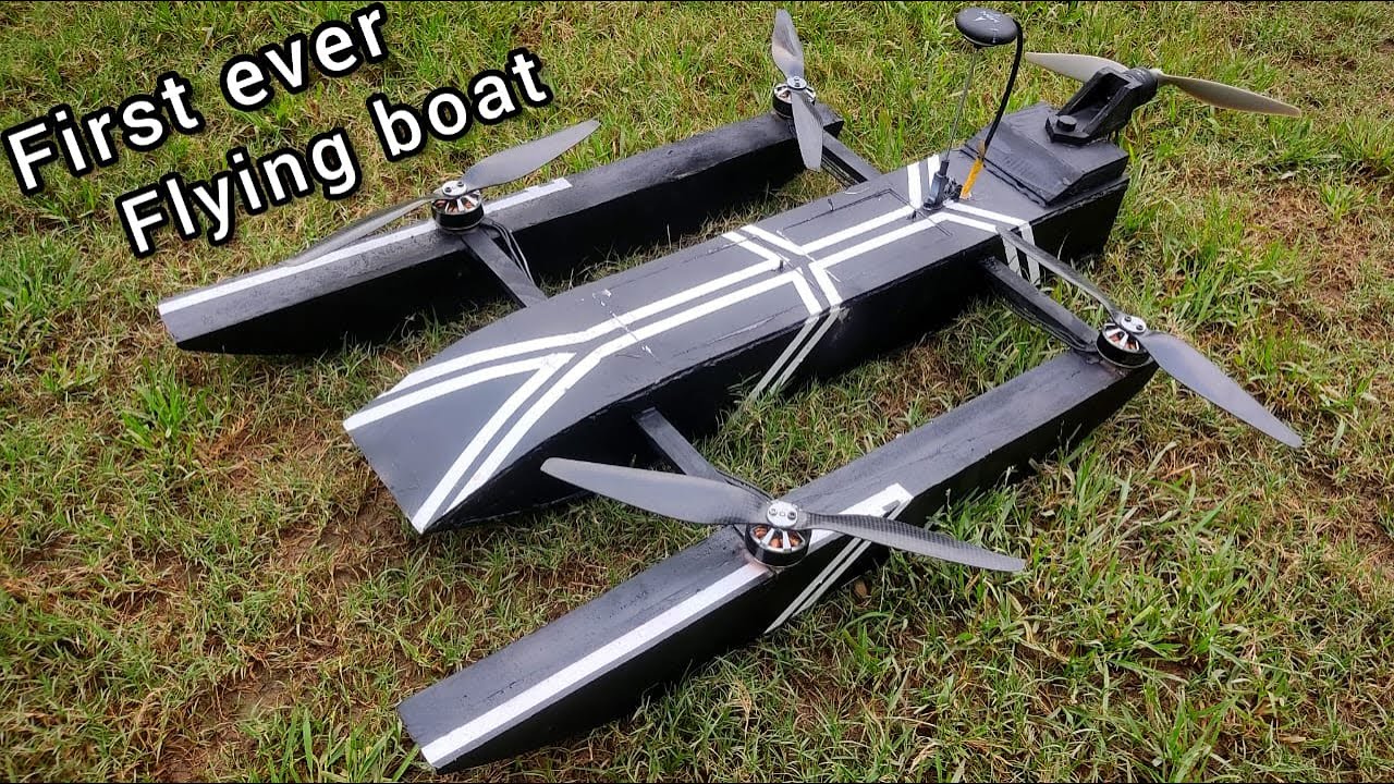 First-ever flying boat on YouTube | Aerorobotix | building process ...