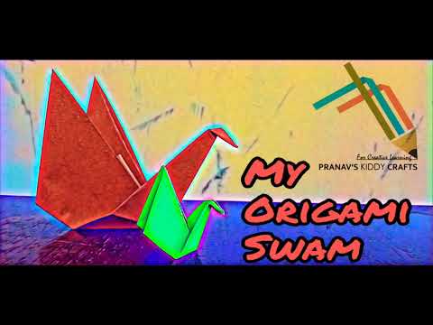 Quickly learn to make origami swam - YouTube