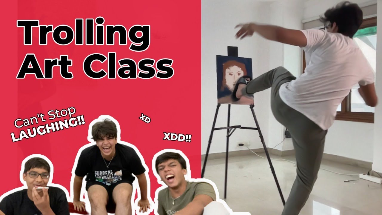 TROLLING AN ART CLASS (GONE WRONG) | HE WAS NOT HAPPY WITH THIS!! - YouTube