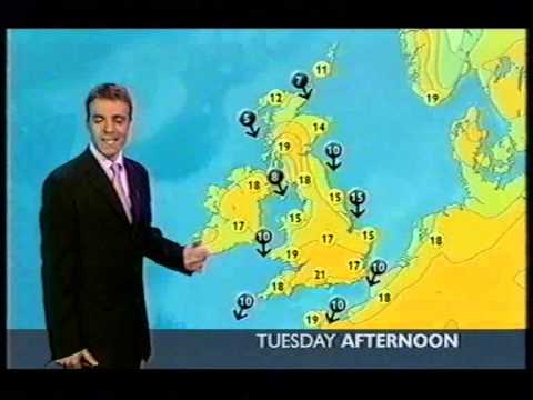 BBC Weather 10th May 2004: Thunderstorms in the west - YouTube