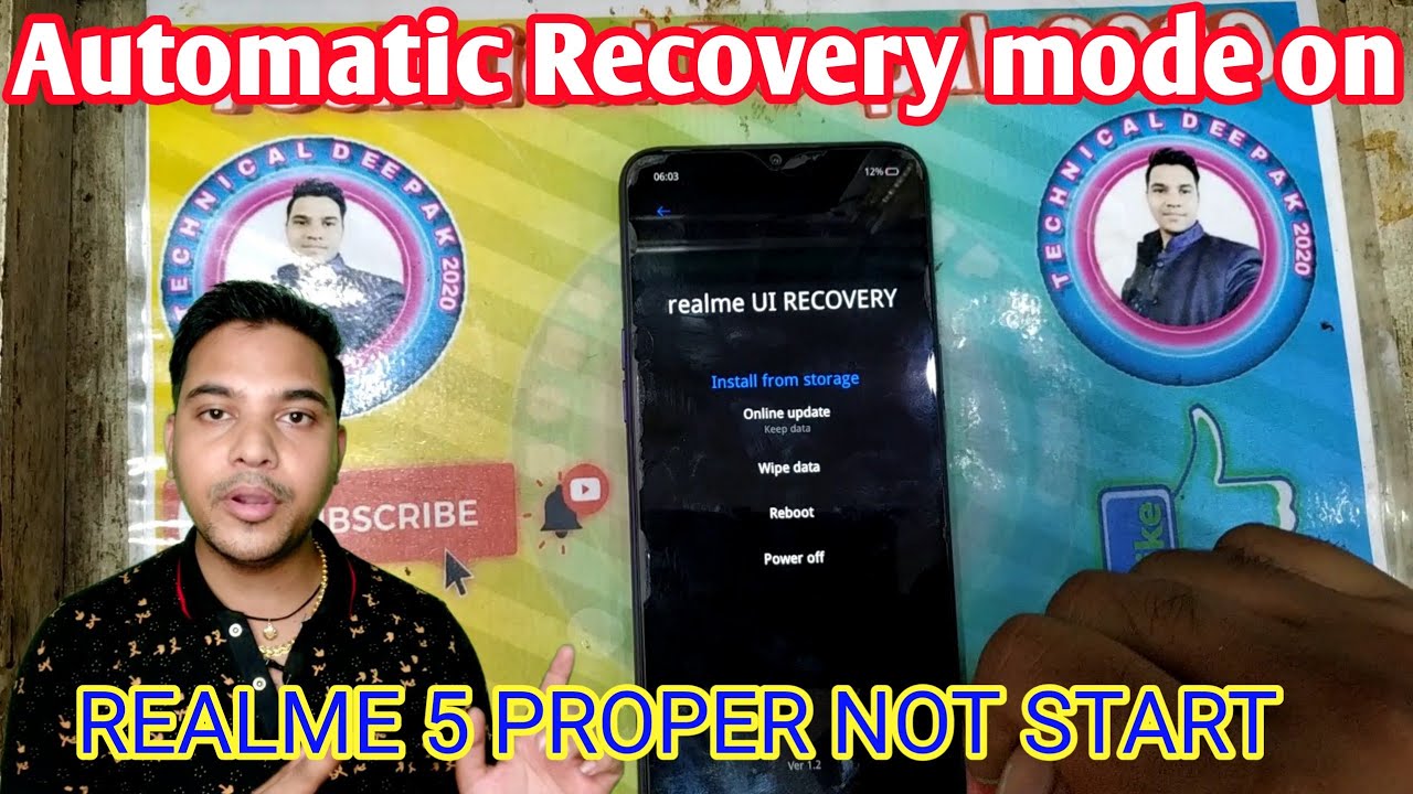 Realme 5 recovery mode automatically enable volume rocker problem solve ...