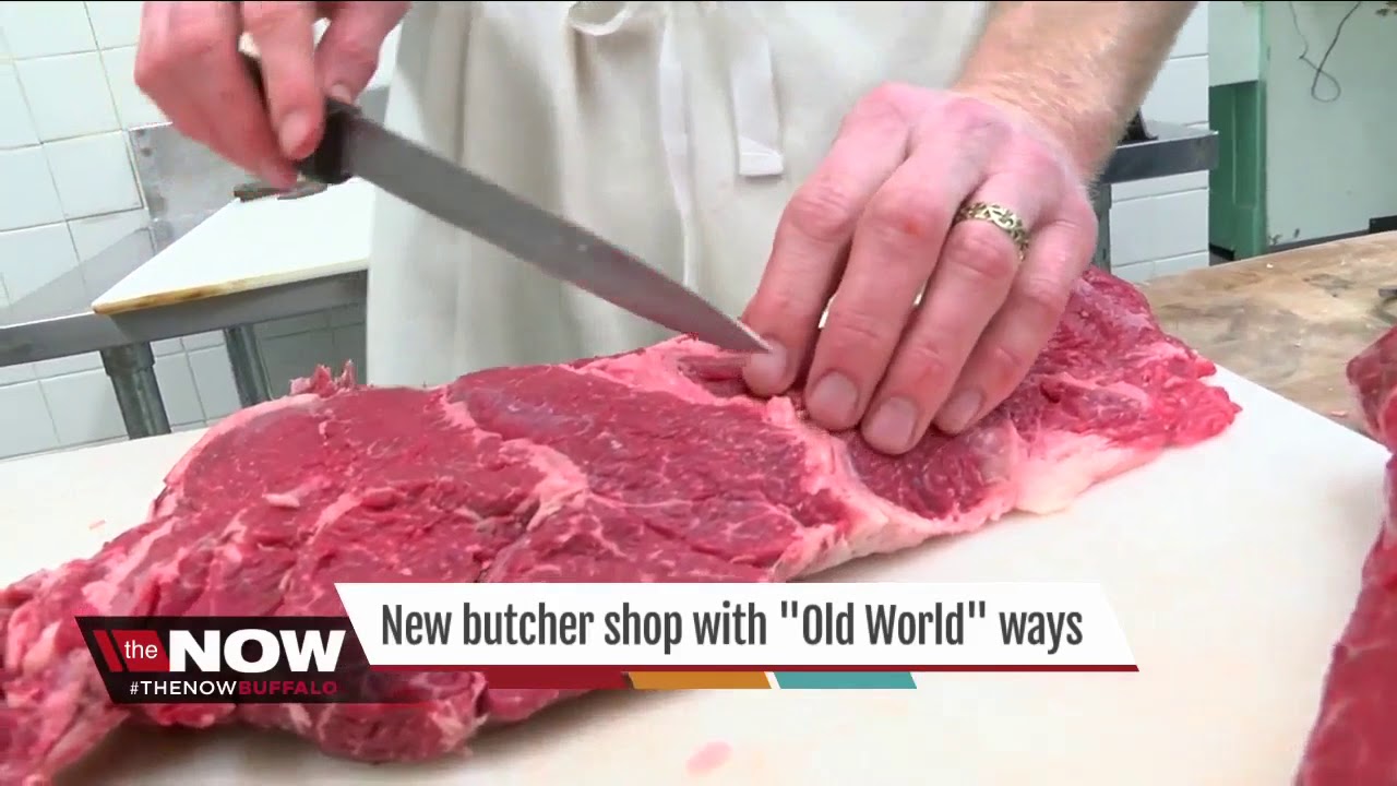 New butcher shop using "Old World" ways - YouTube