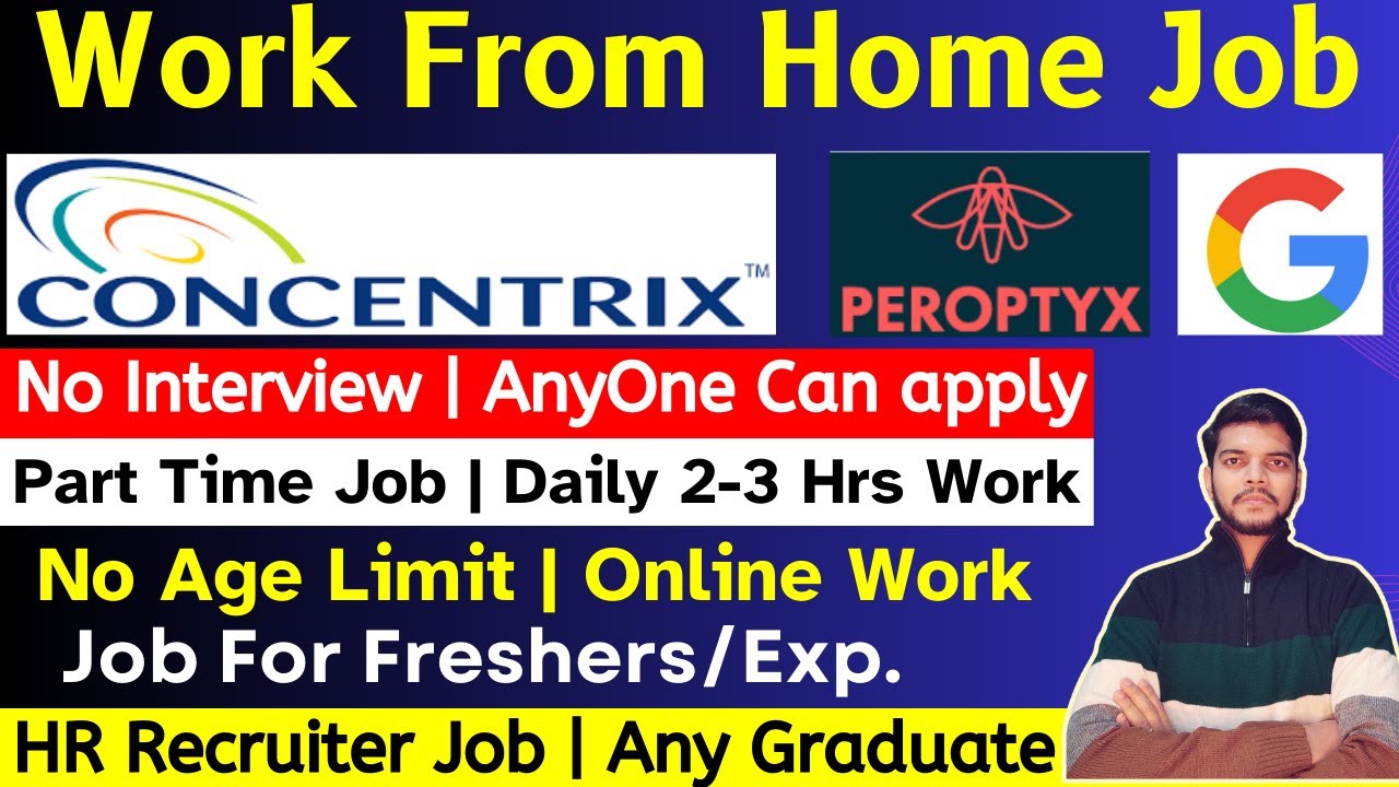 Concentrix Work From Home Job | 10th Pass Can Apply | Google | Online ...
