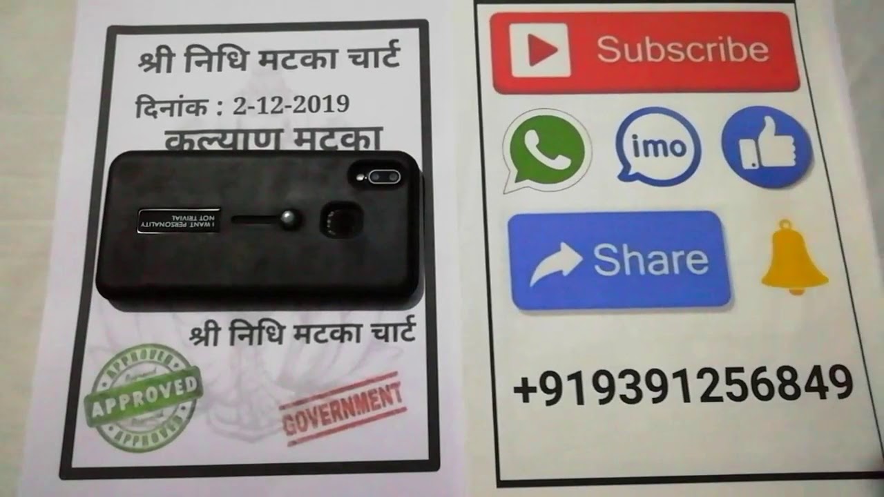 02-12-2019 SRI NIDHI MATKA CHART FREE FREE FREE FREE +919391256849 ...