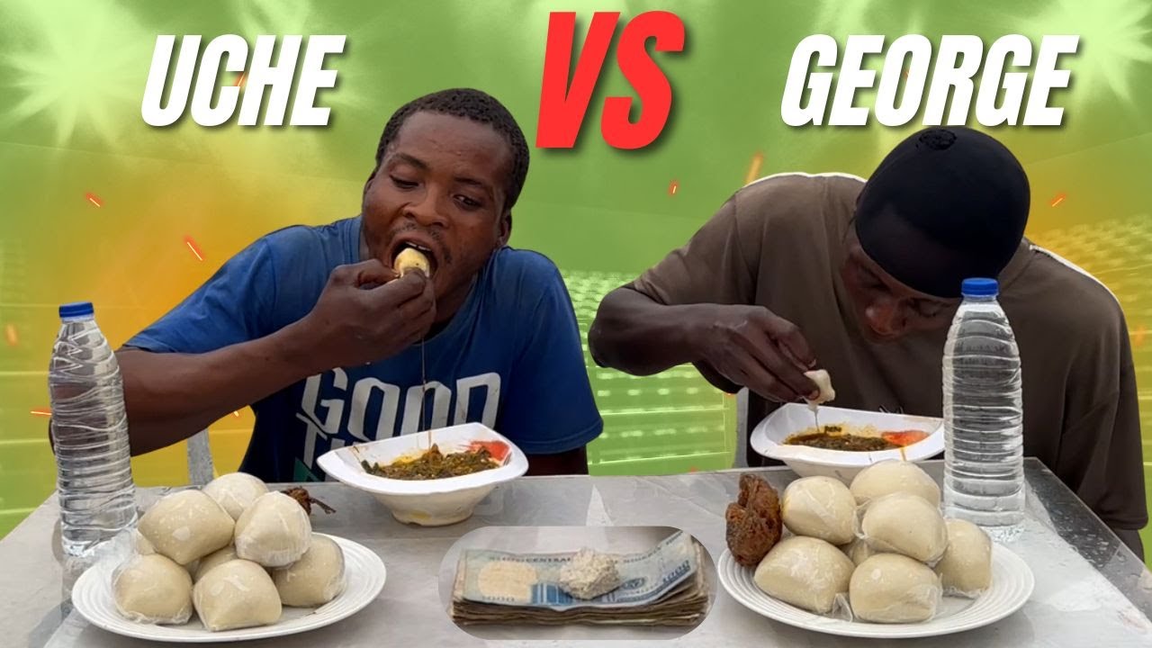 EATING CHALLENGE FIRST TI FINISH 10 FUFU WIN 50,000 - YouTube