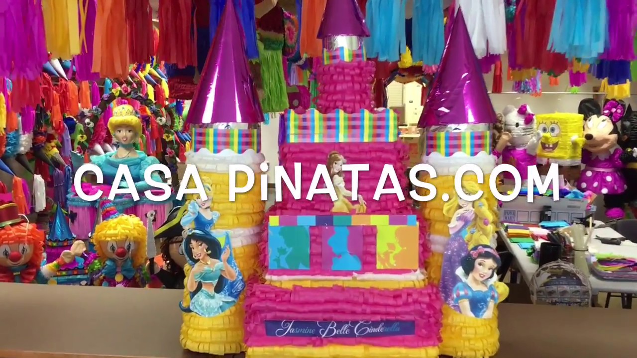 Princesses Castle Pinata 2 Birthday Pianata - YouTube