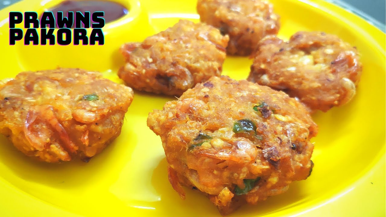 prawns pakore | jhinga pakora | chingir macher bora - YouTube