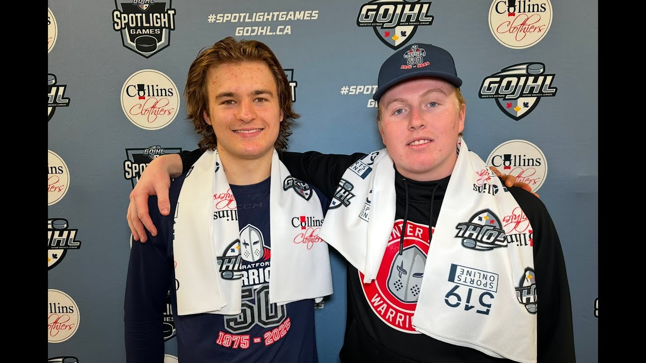 GOJHL Spotlight Game - St. Marys Lincolns vs Stratford Warriors - YouTube