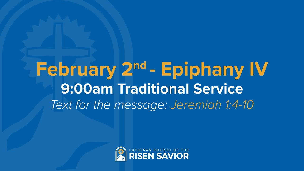 Sunday, February 2 Traditional Worship - YouTube
