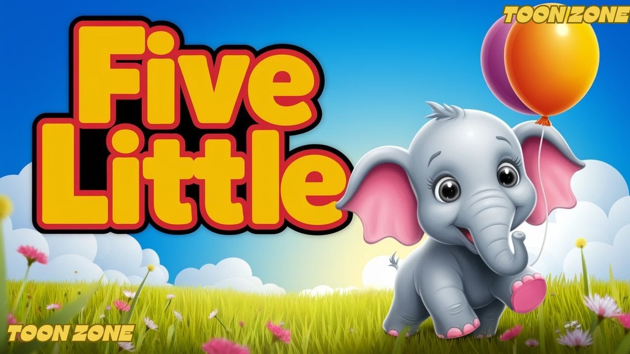 Five Little Elephants | A Fun and Playful Children's Poem | Toon Zone ...