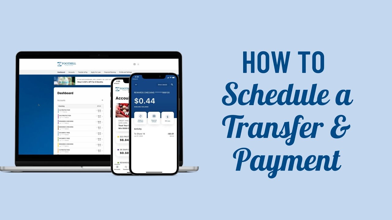 How to Schedule a Transfer & Payment - YouTube