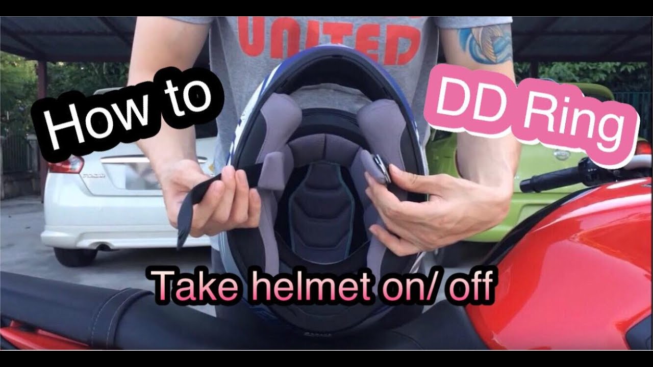 DD Ring/ Double-D Ring Helmet - วิธีใส่หมวกกันน็อคแบบดีดีริง - YouTube