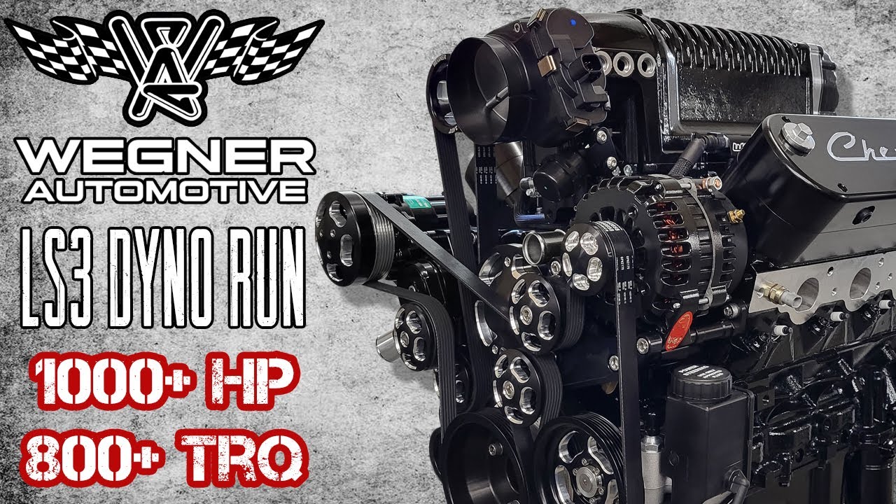 2.9L Whipple Supercharged 376 CI LS3 Clocks in 1000+ HP Dyno Run! - YouTube