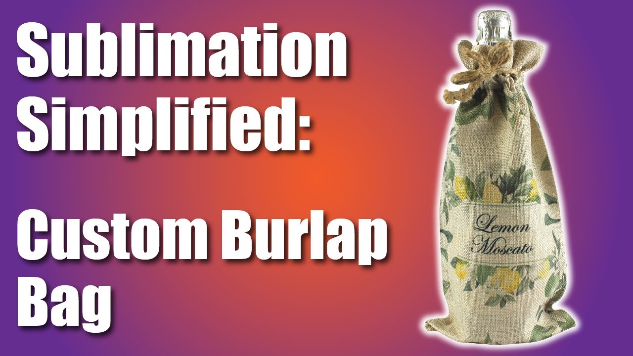 How to Make a Custom Burlap Bag - YouTube
