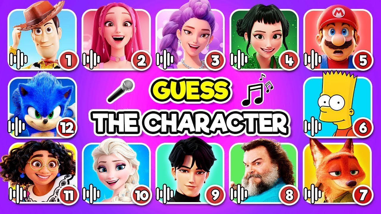 🎬 Guess the Movie Characters by the Song and Voice 🎤🎶 | Ultimate Movie ...