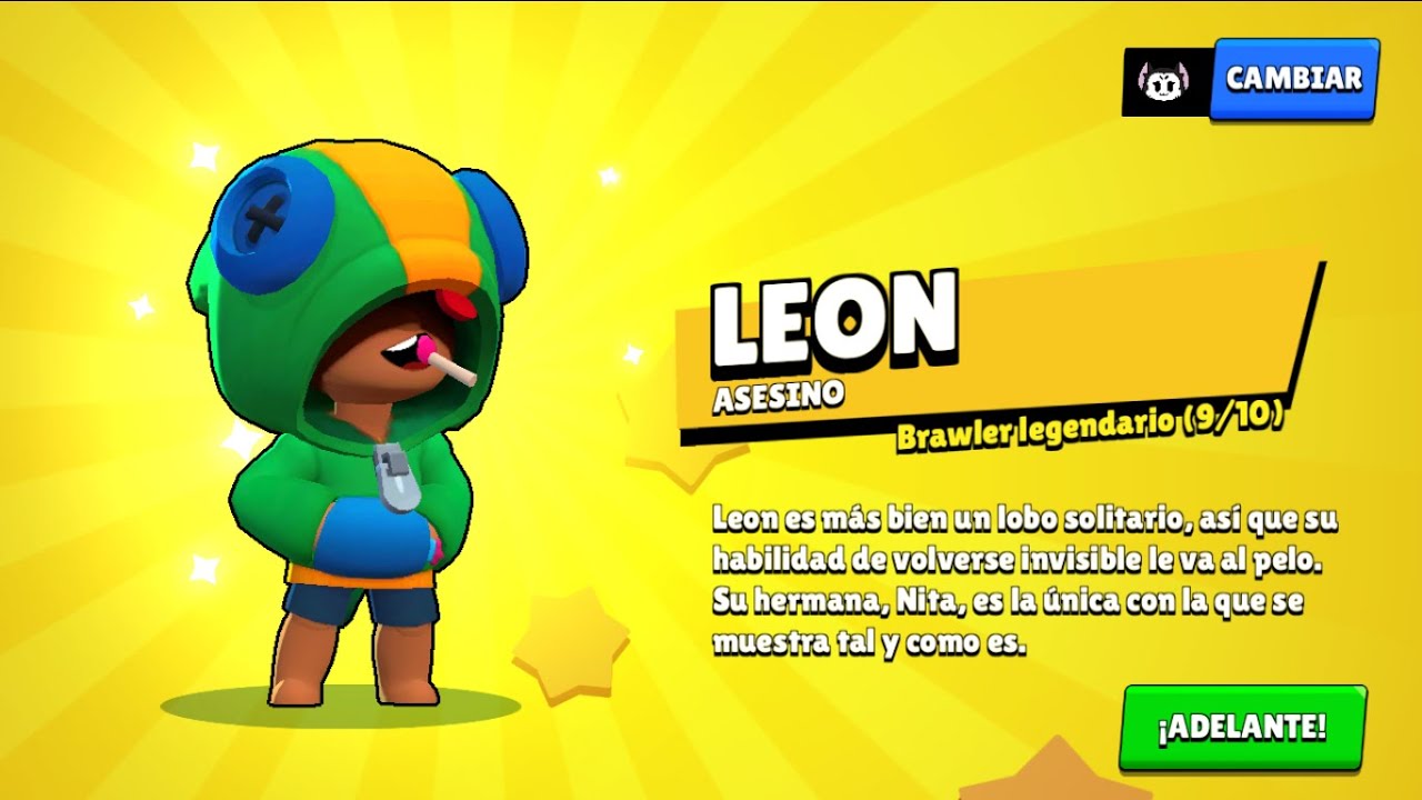 BRAWL STARS | JUGANDO CON EL BRAWLER "LEON" - YouTube